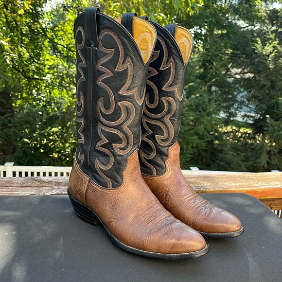 Nocona | Shoes | Mens Nocona Bull Shoulder Boots Size 85d | Poshmark